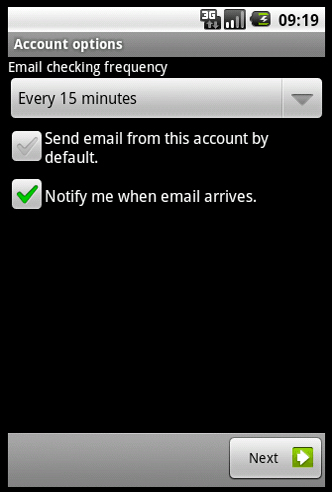 Setari Android Email, setare client email Android Email, instructiuni ...