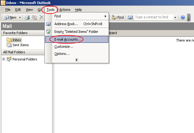 Setari Microsoft Outlook, setare client email Microsoft Outlook 2000 ...